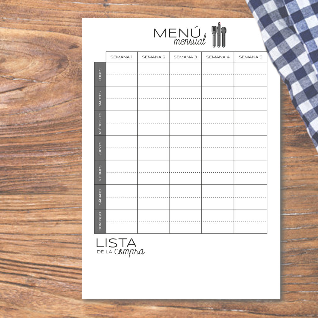 Miss Tus - Menu semanal y mensual